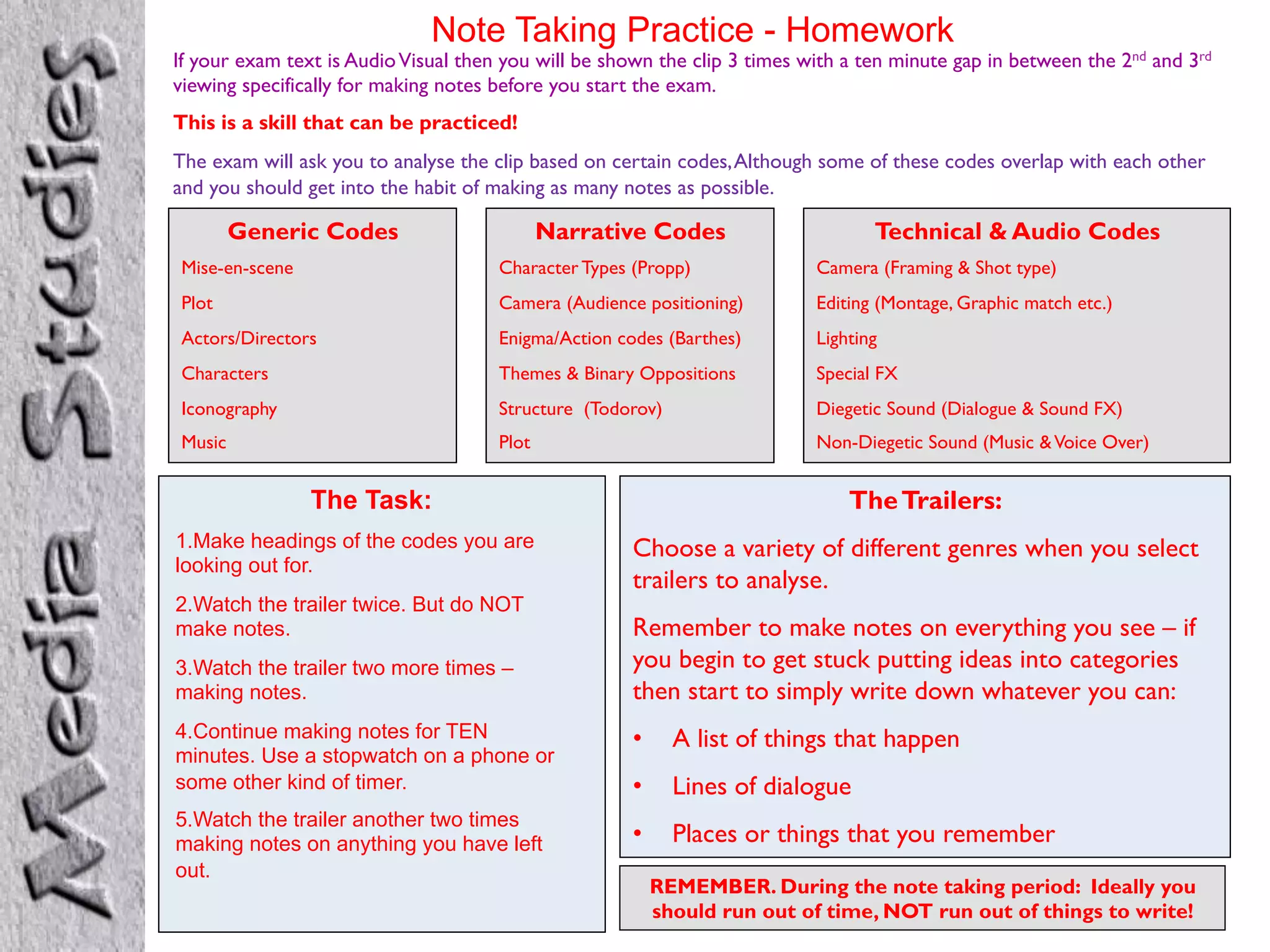 Note taking practice | PPT
