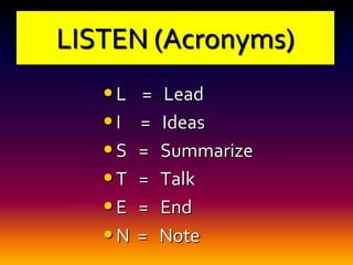 Note taking skills | PPT