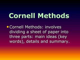 Note taking skills | PPT