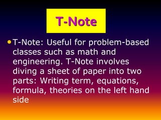 Note taking skills | PPT