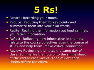 Note taking skills | PPT