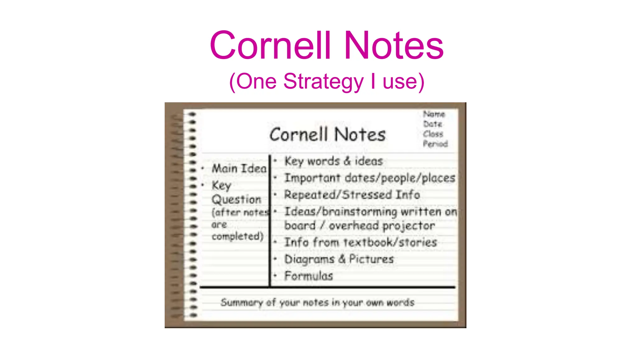 Best Note Taking Strategies to use for Students | PPT