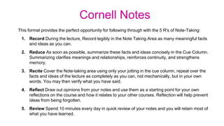 Best Note Taking Strategies to use for Students | PPT