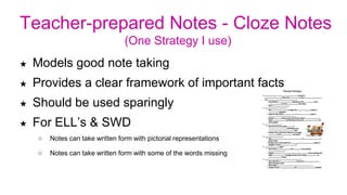 Best Note Taking Strategies to use for Students | PPT