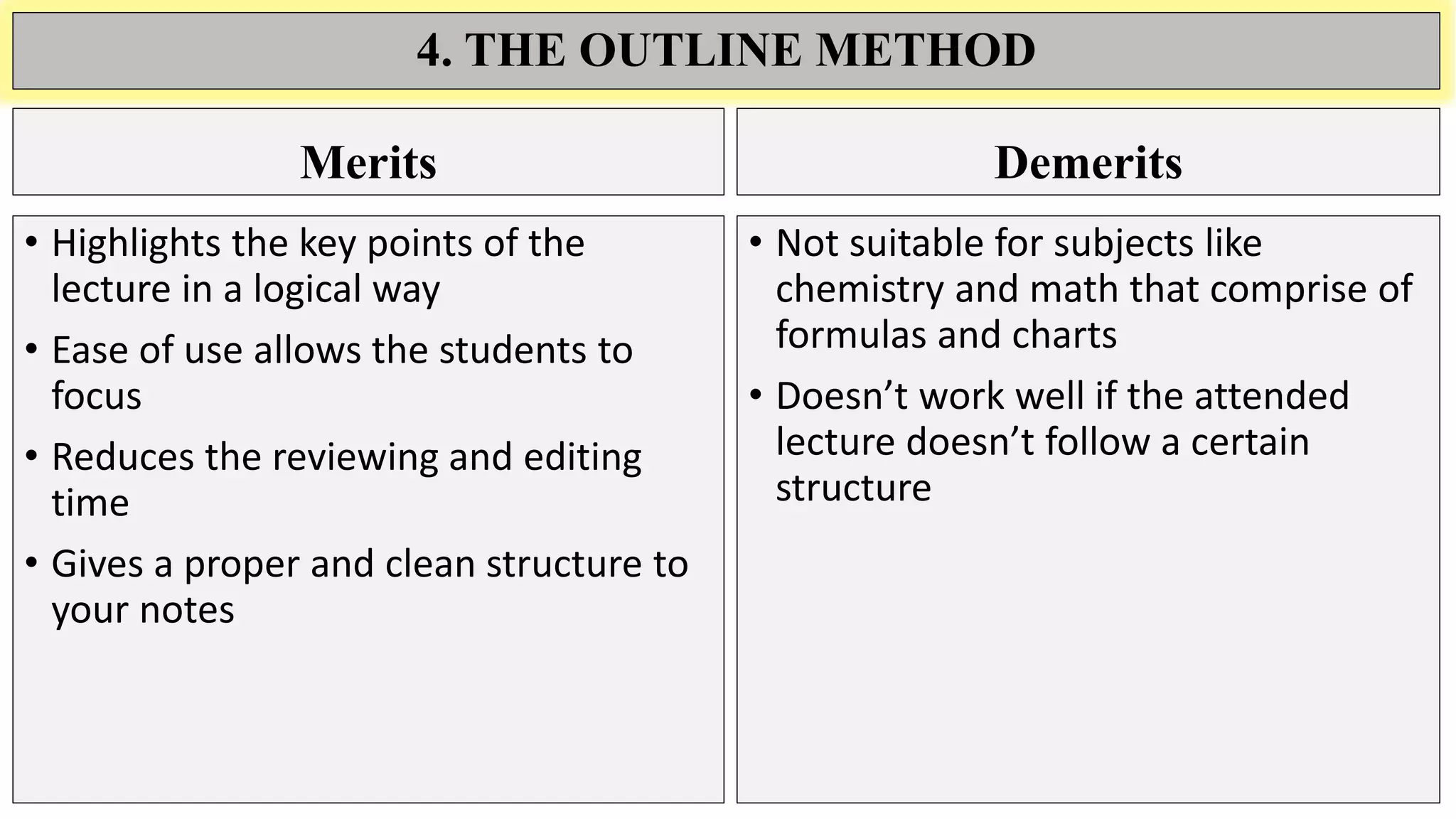 Note taking techniques | PPTX
