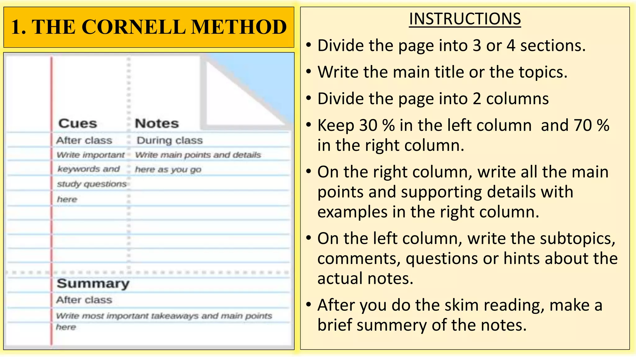 Note taking techniques | PPTX