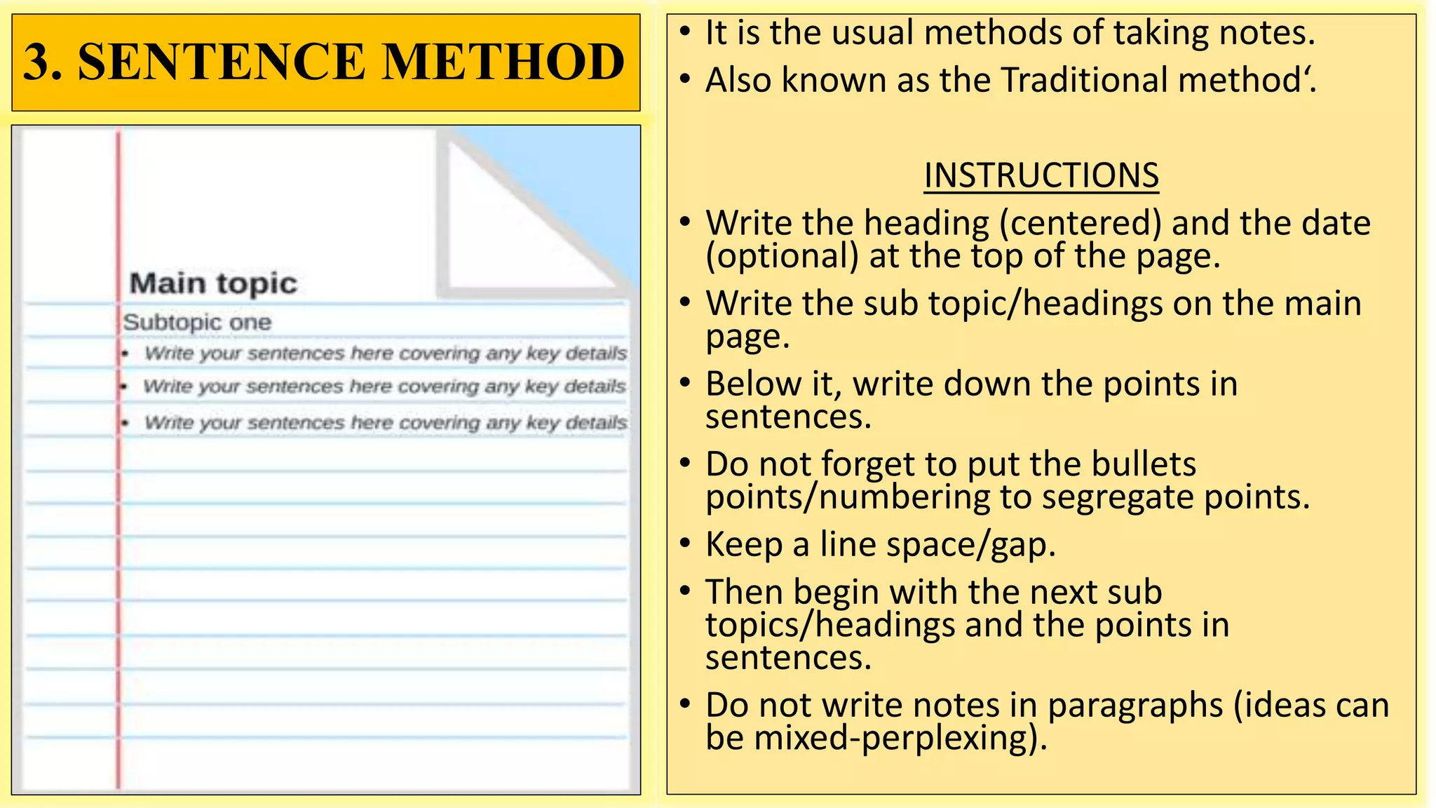 Note taking techniques | PPTX