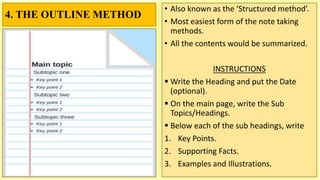 Note taking techniques | PPTX
