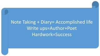 Note taking techniques | PPTX