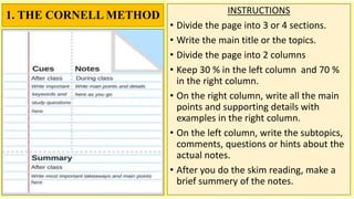 Note taking techniques | PPTX