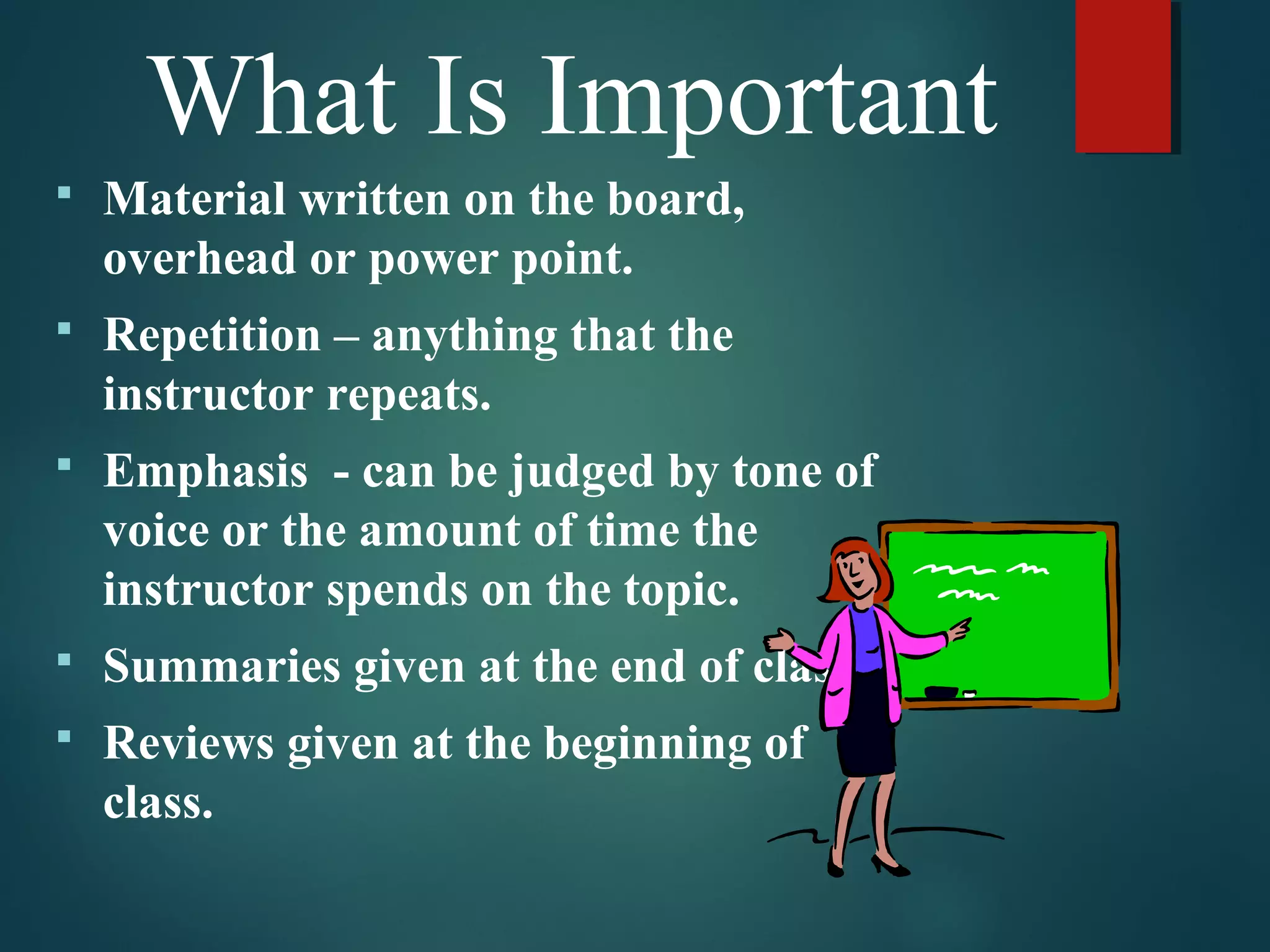 Note taking test taking and study skills | PPT