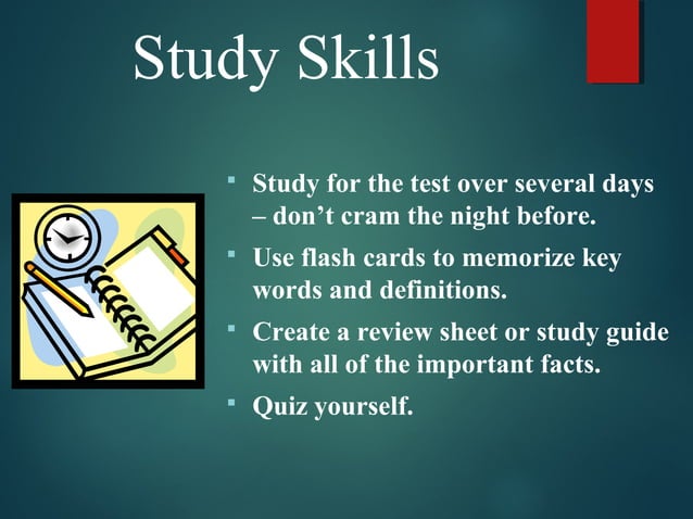 Note taking test taking and study skills | PPT