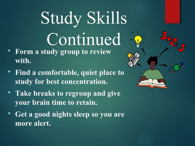 Note taking test taking and study skills | PPT