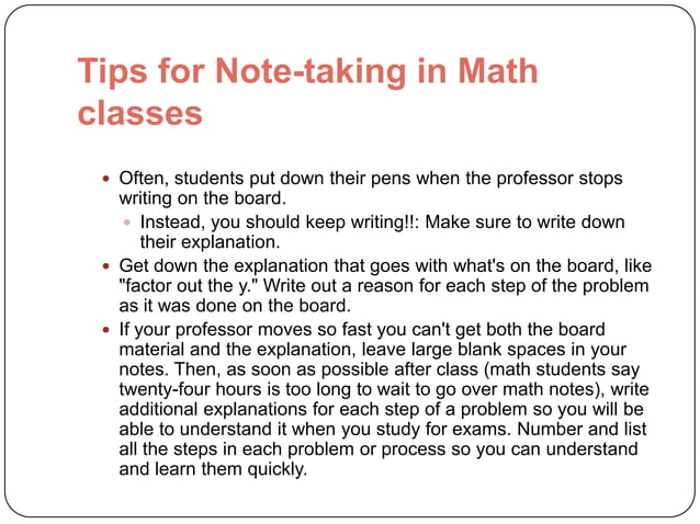 Note Taking Tips for Incoming Freshmen at UIC Honors College | PPTX ...