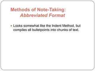 Note Taking Tips for Incoming Freshmen at UIC Honors College | PPTX ...