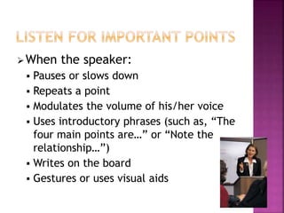 Note Taking Tips and Strategies | PPTX