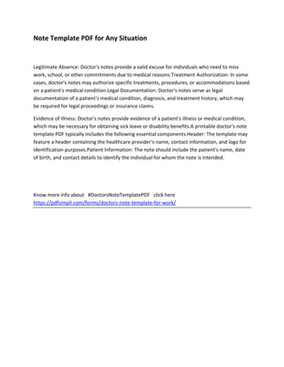 Note Template PDF for Any Situation.docx