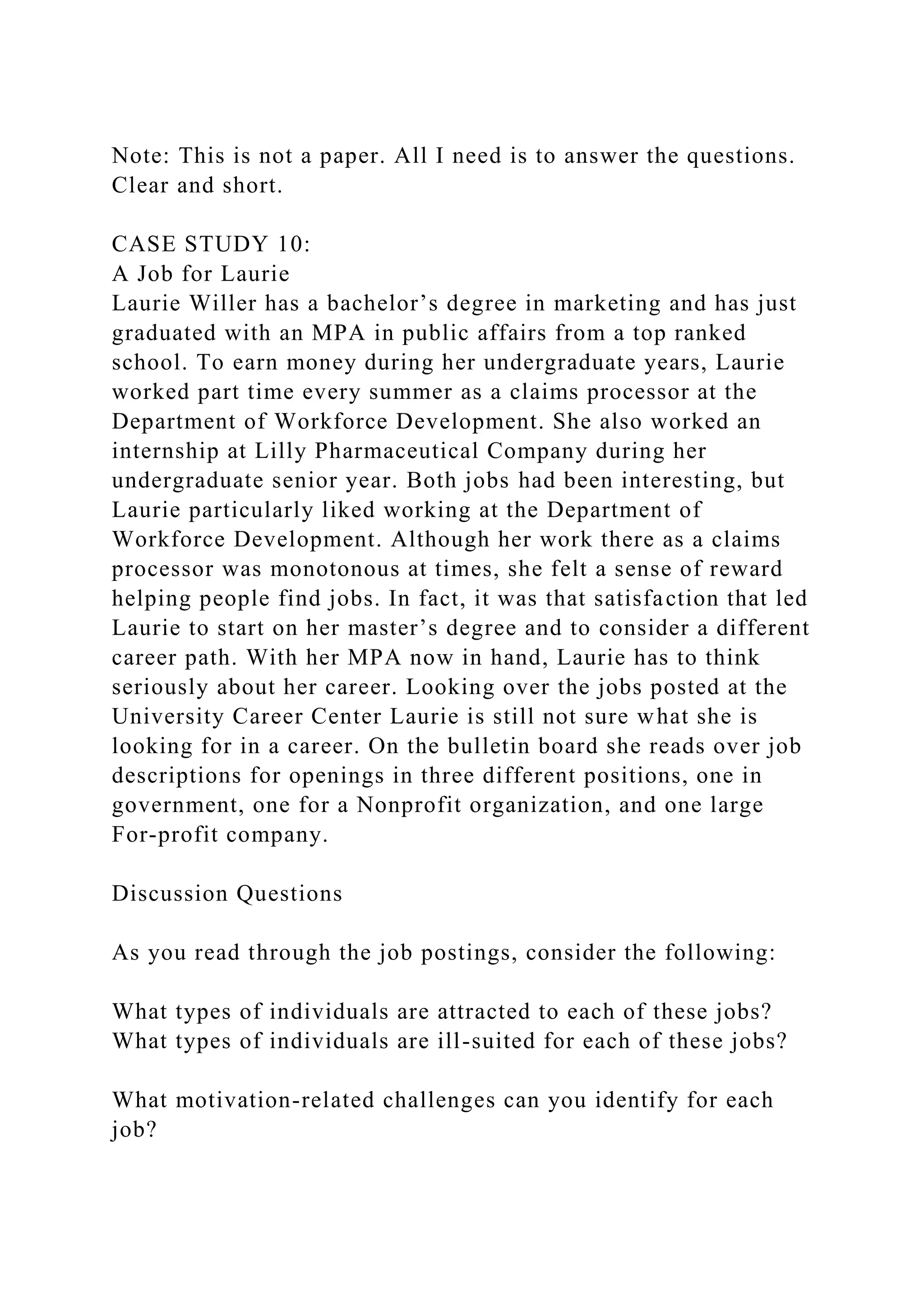 Note This is not a paper. All I need is to answer the questions. Cl.docx