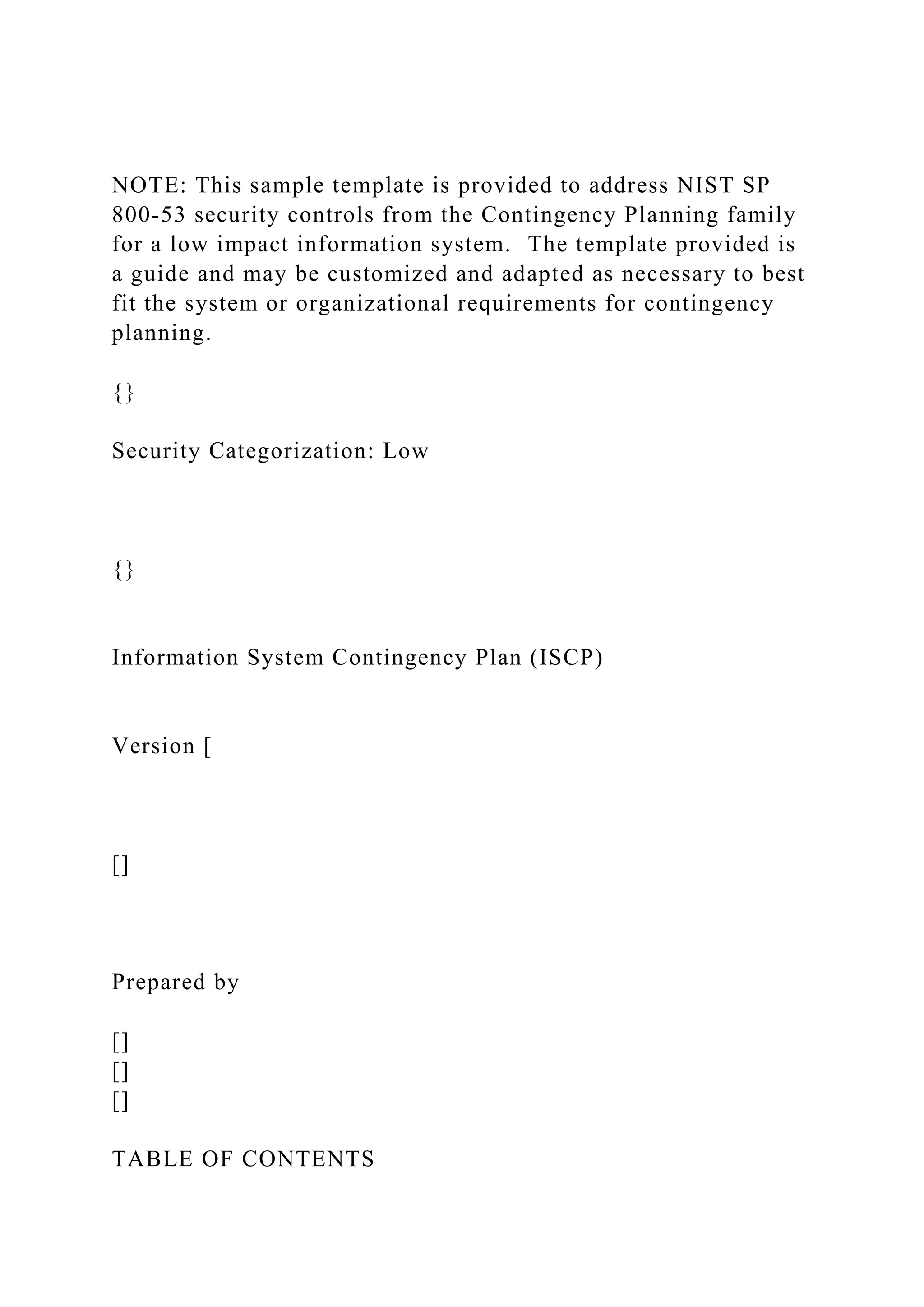 NOTE This sample template is provided to address NIST SP 800-53 s.docx