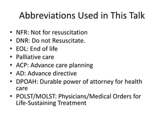 Not for resusitate | PPTX | First Aid | Injuries