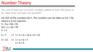 Number Theory - HCF basics | PPTX
