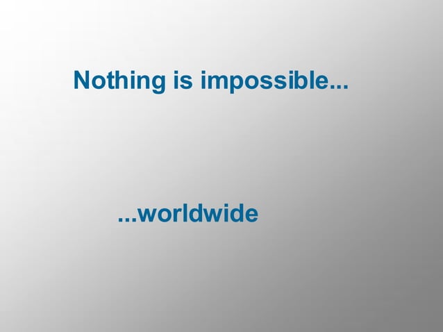 Nothing Is Impossible | PPT