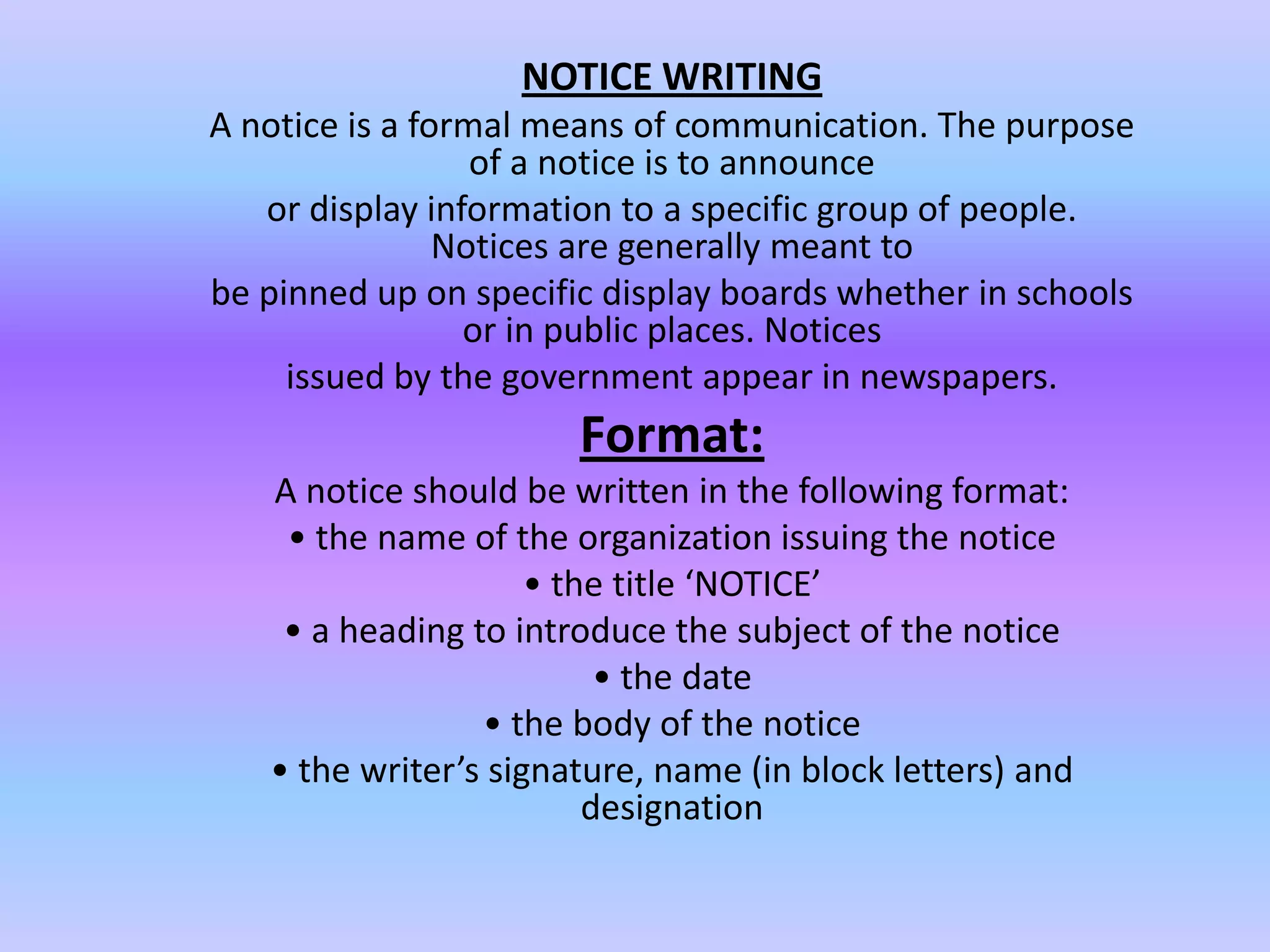 Notice writing by kuldeep Bartwal Deep | PPTX
