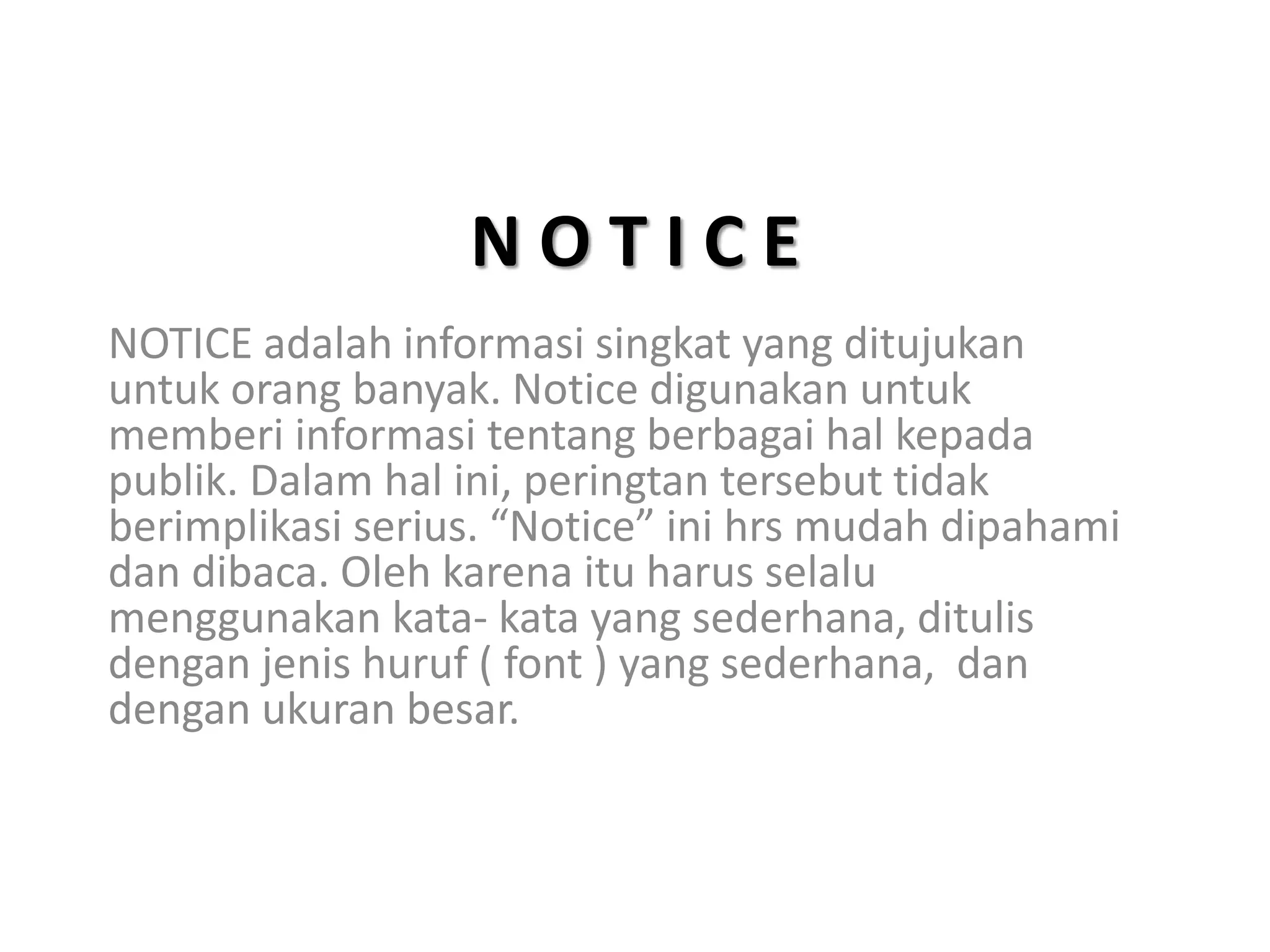 NOTICE, CAUTION, WARNING | PPTX