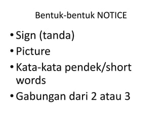 NOTICE, CAUTION, WARNING | PPTX