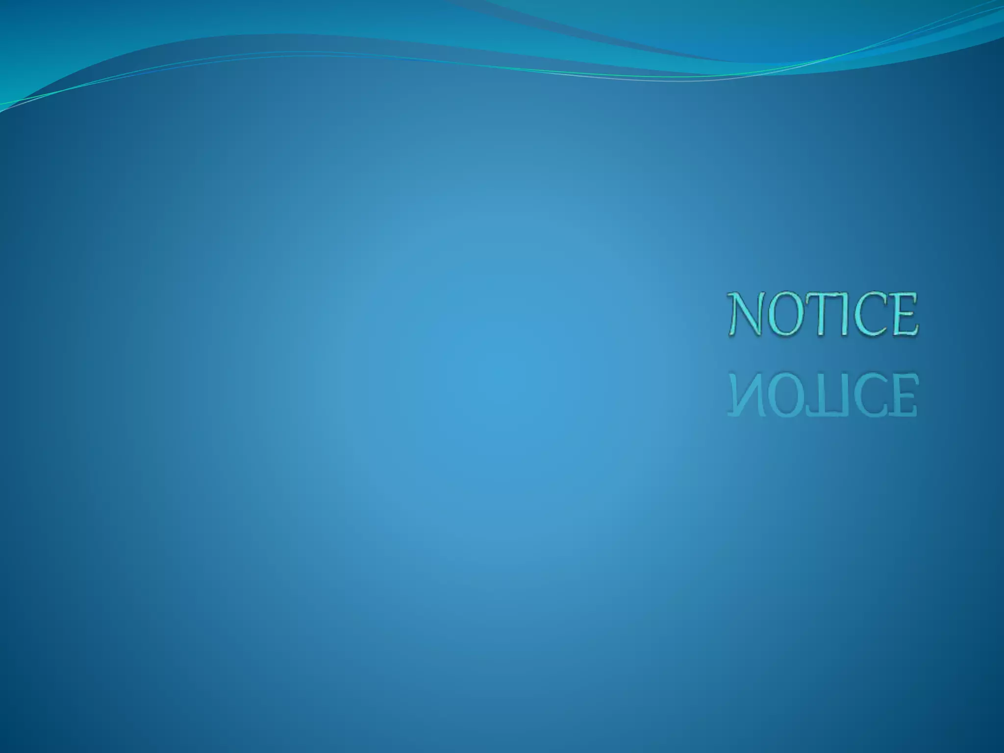 Notice | PPTX
