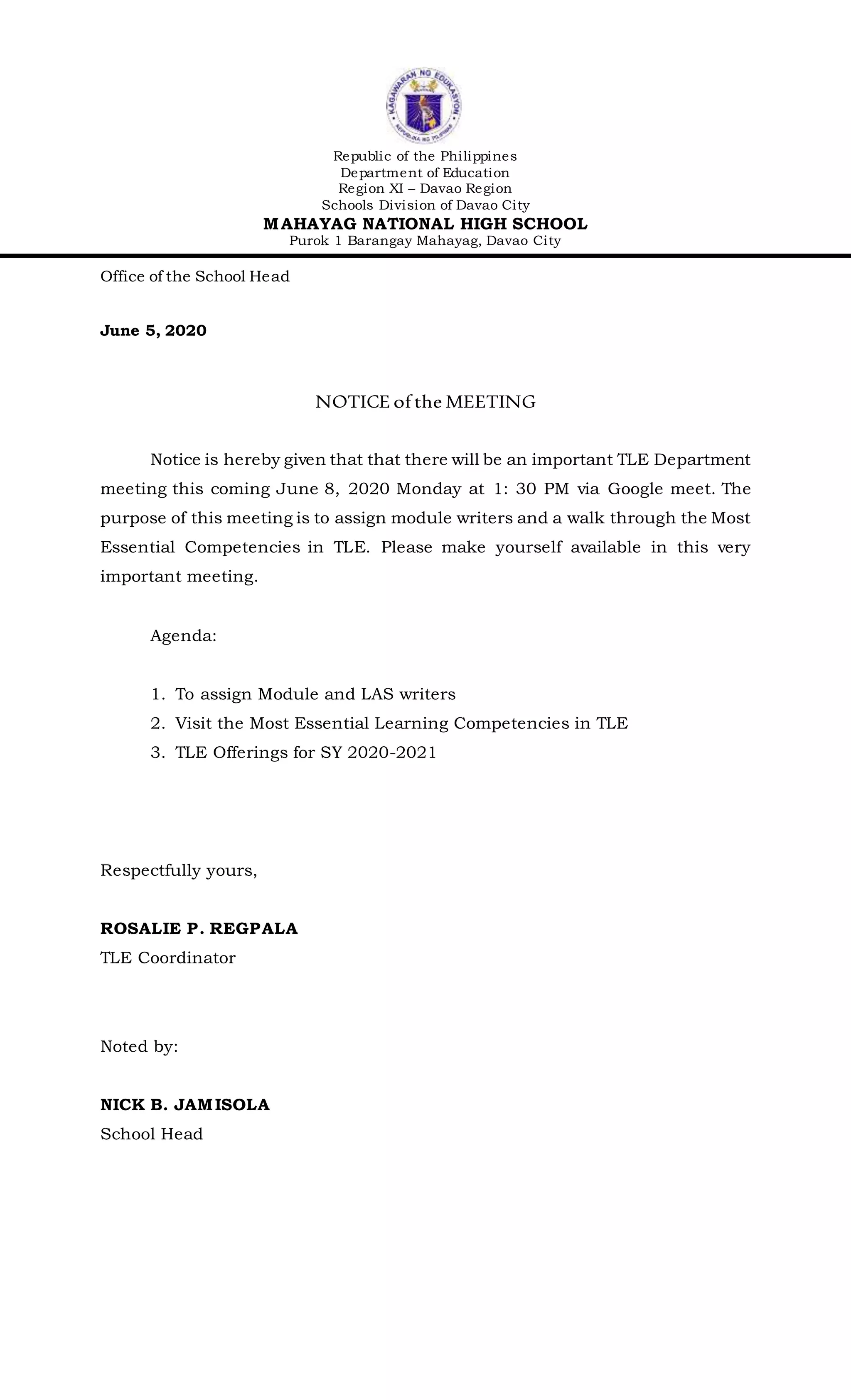 Notice | DOCX