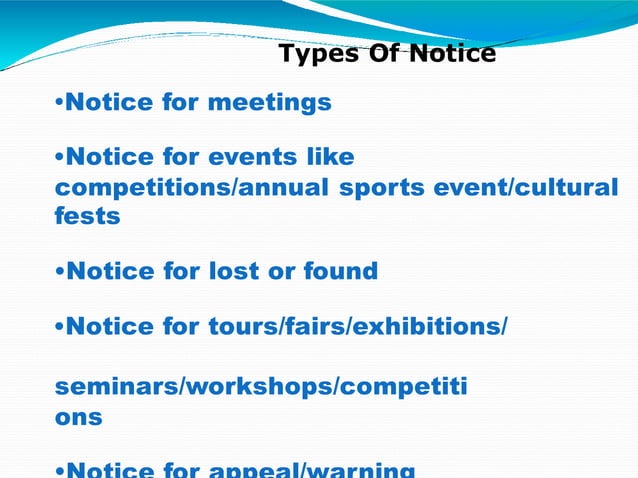 everything about NOTICE | PPT