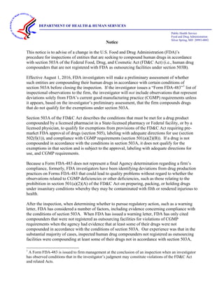 Notice compounding inspections - 7-11-16 - final | PDF