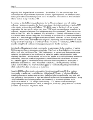 Notice compounding inspections - 7-11-16 - final | PDF
