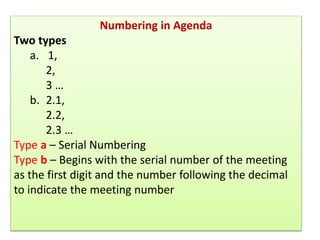 Notice, Agenda & Minutes - The Fundamentals | PPTX