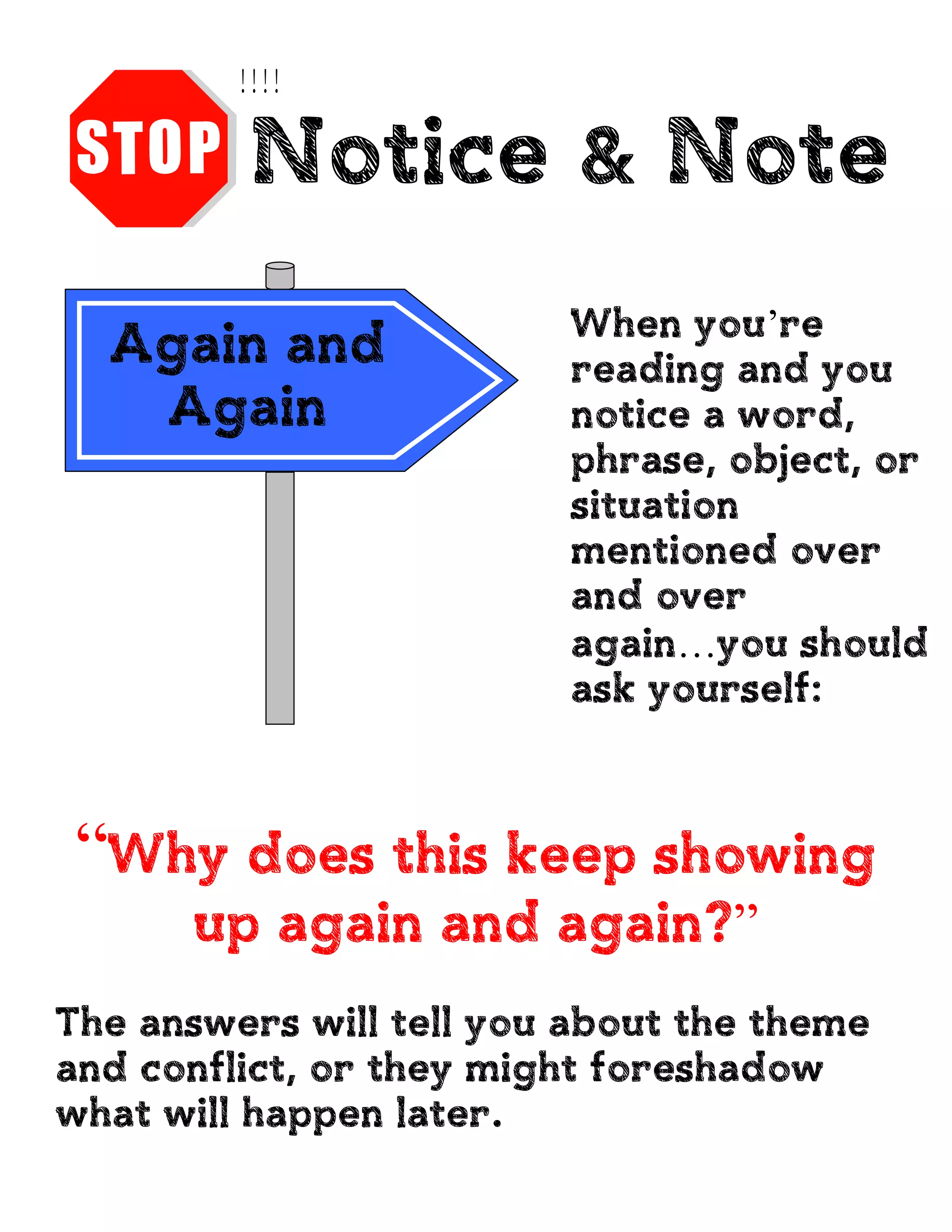 Noticeand notefiction signpostanchorcharts | PDF | Free Download