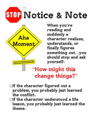 Noticeand notefiction signpostanchorcharts | PDF