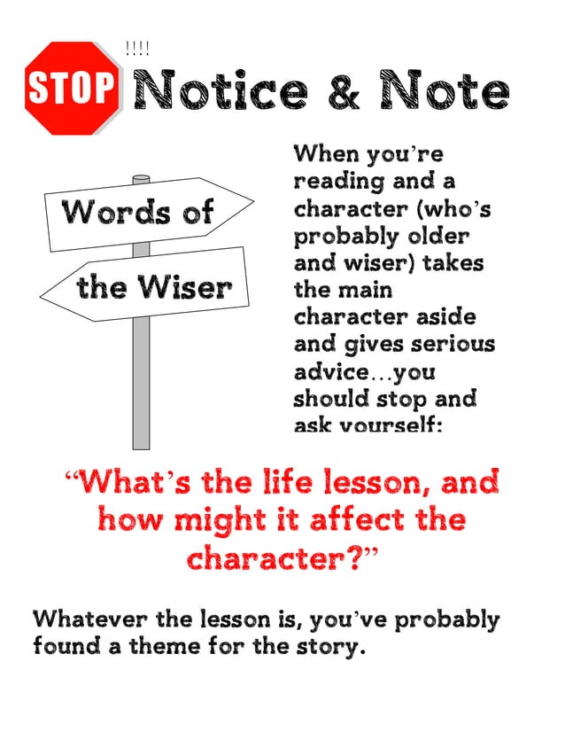 Noticeand notefiction signpostanchorcharts | PDF