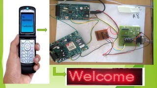 gsm based Notice board | PPT