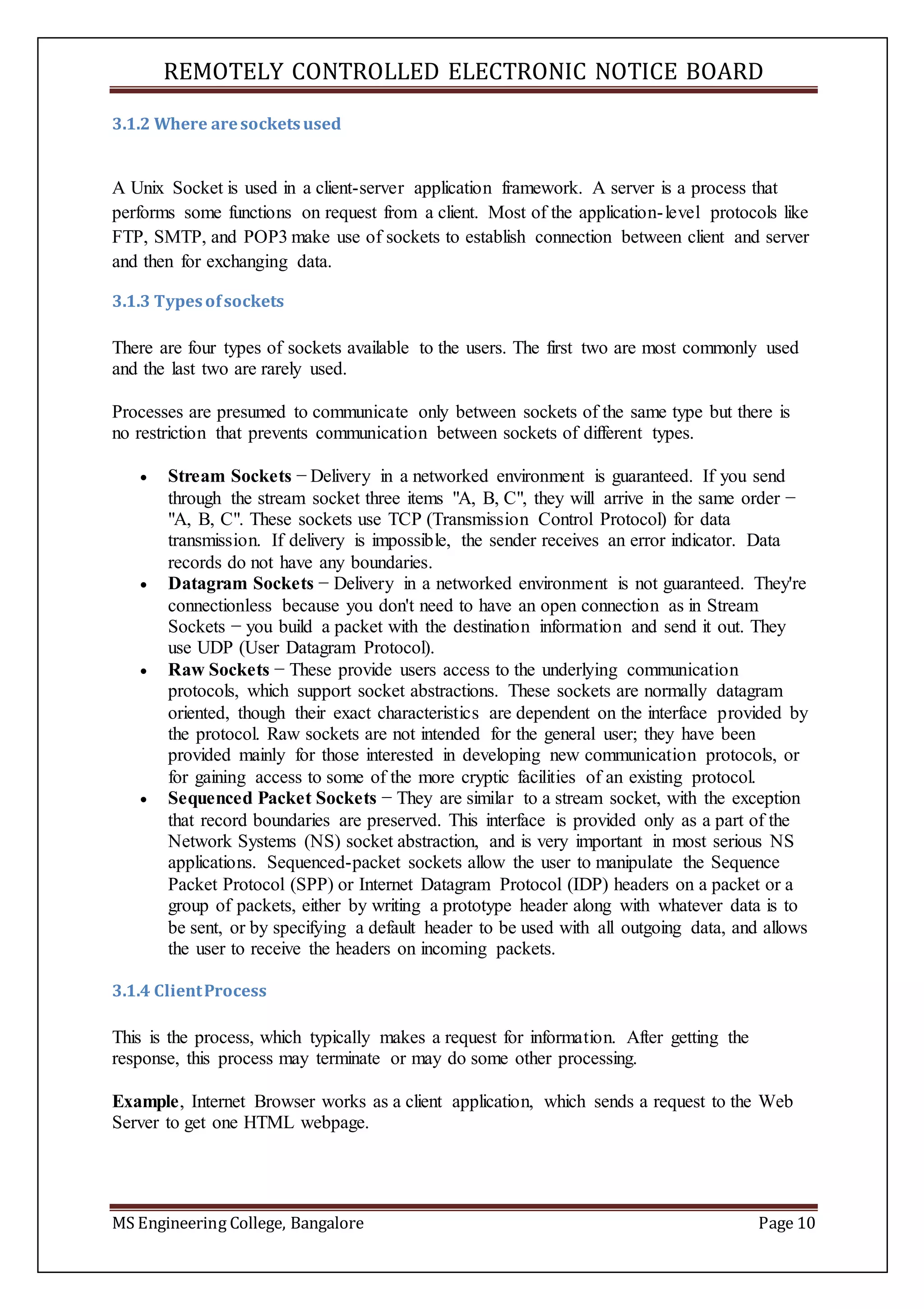 Electronic Notice Board Using Raspberry Pi and Android Phone | DOCX ...