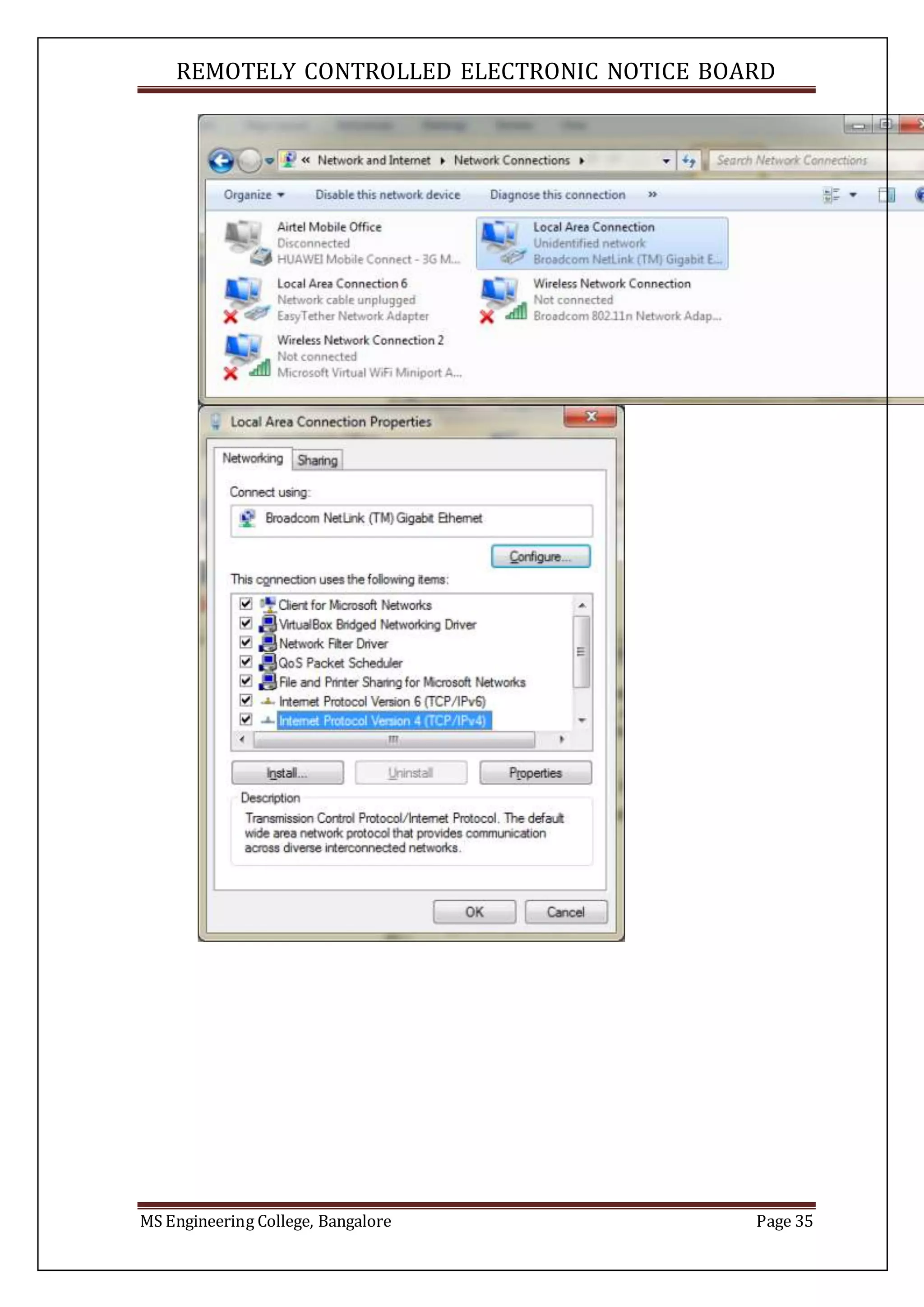 Electronic Notice Board Using Raspberry Pi And Android Phone Docx Operating Systems