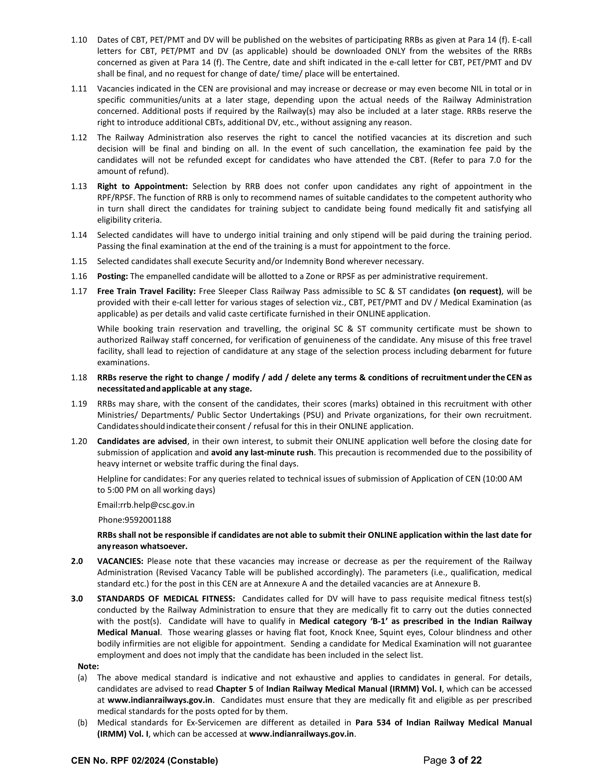 notice Constable RPF 02-2024_English.pdf | Resume Writing and Advice ...