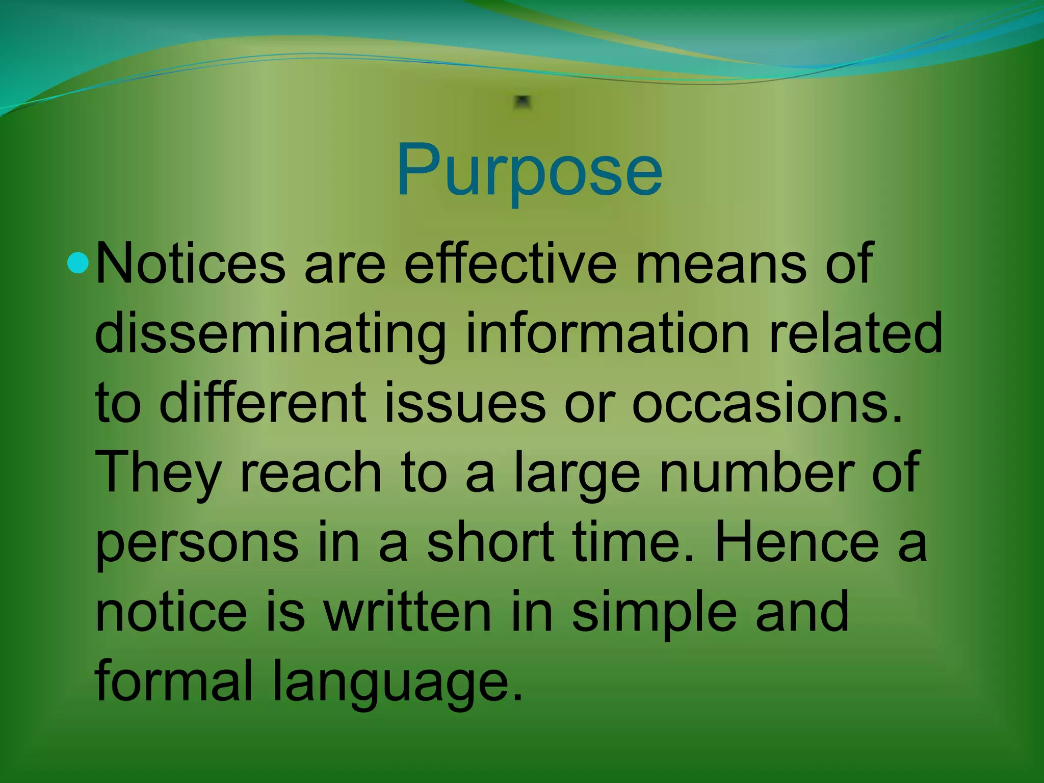 Notice format | PPTX