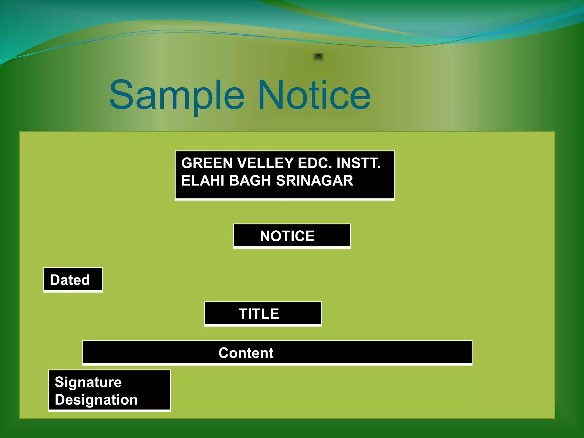 Notice format | PPTX