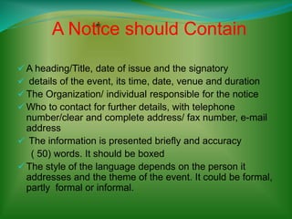 Notice format | PPTX