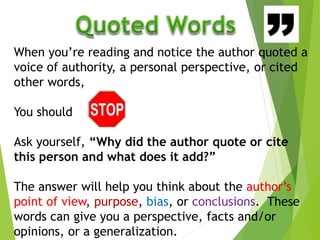 Notice and Note: Reading Non Fiction | PPTX