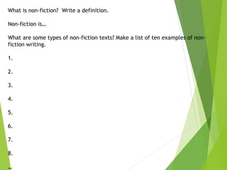 Notice and Note: Reading Non Fiction | PPTX