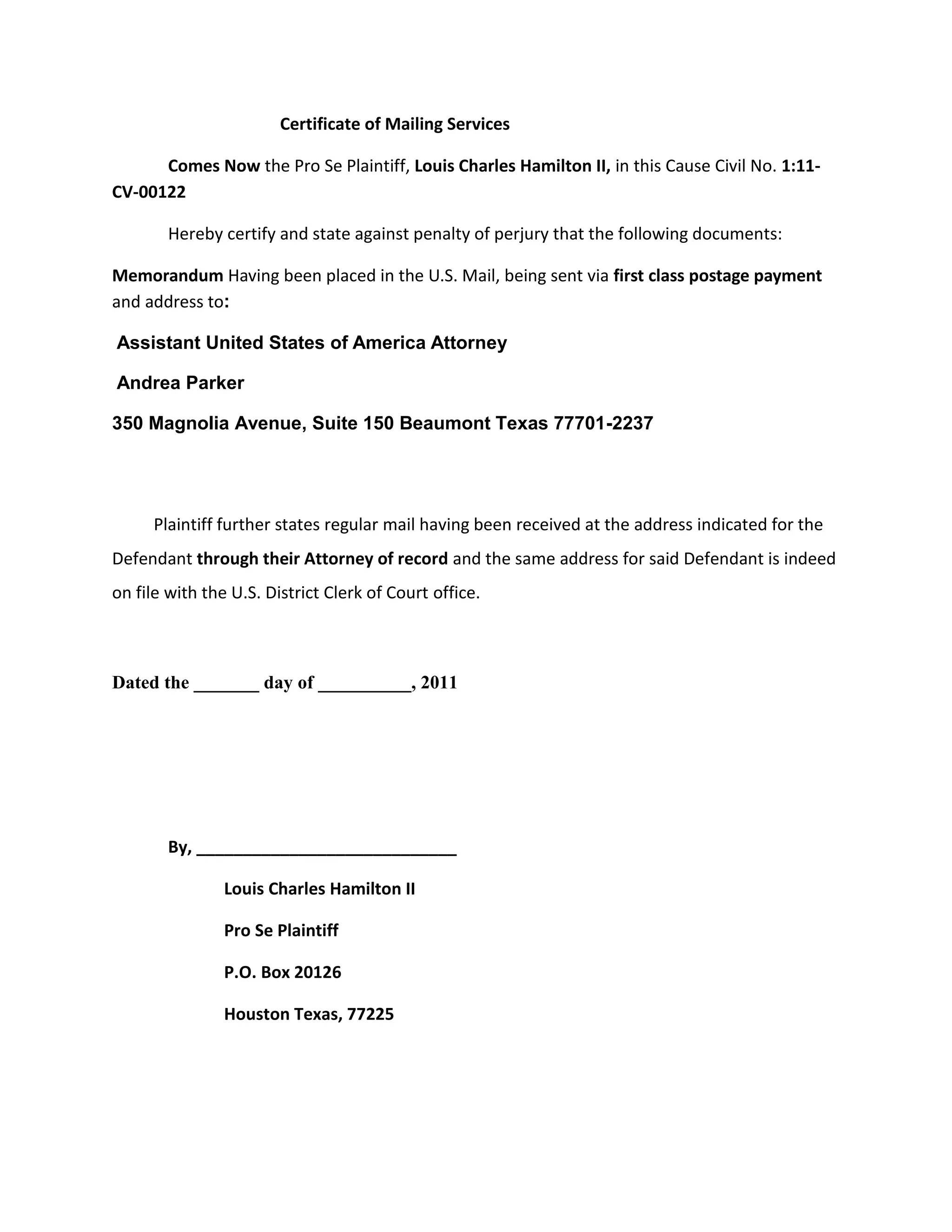 Notice of default judgement against united states of america | PDF