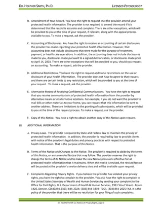 Notice of privacy rights | PDF