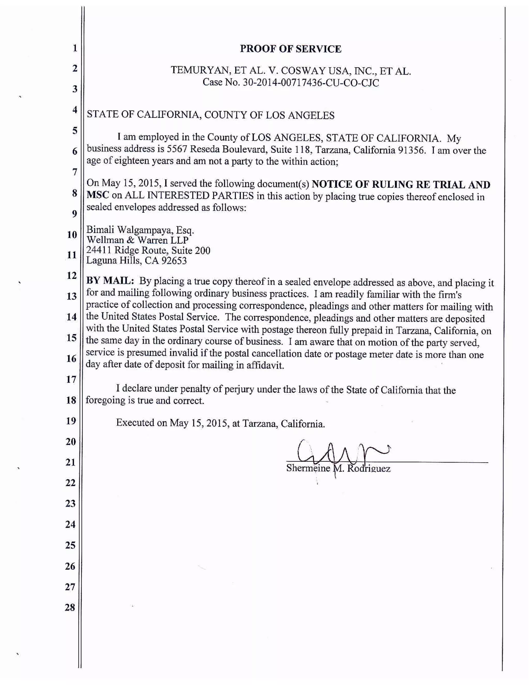 Notice of ruling may 14 2015 | PDF | Law
